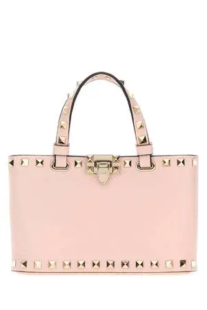 Valentino Garavani Pastel Leather Rockstud Handbag - Pink