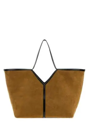 Saint Laurent Biscuit Suede Y Shopping Bag - Brown