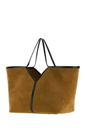 Saint Laurent Biscuit Suede Y Shopping Bag - Brown