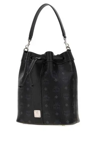 Mcm Printed Canvas Dessau Bucket Bag