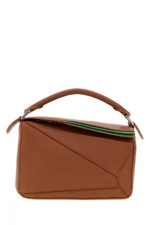 Loewe Caramel Leather Small Layered Puzzle Handbag - Brown