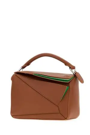 Loewe Caramel Leather Small Layered Puzzle Handbag