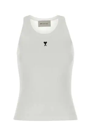 AMI Paris Stretch Cotton Tank Top