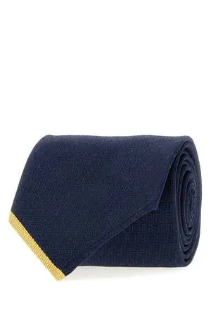 Fendi Silk Neck Tie - Blue