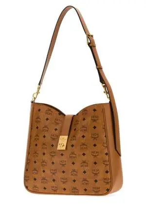 Mcm Printed Canvas Tracy Shopping Bag
