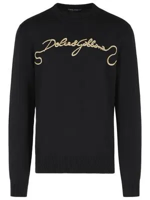 Dolce & Gabbana Virgin Wool Sweater - Black