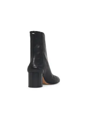 MAISON MARGIELA Tabi Leather Ankle Boots - Black