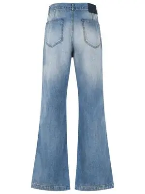 Acne Studios Wide Leg Denim Jeans - Blue