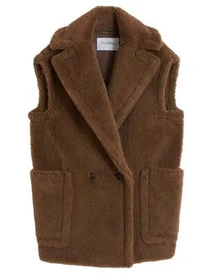 Max Mara Alpaca And Wool Teddy Vest