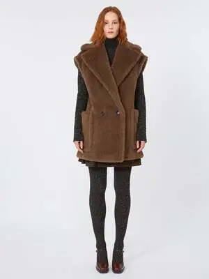 Max Mara Alpaca And Wool Teddy Vest