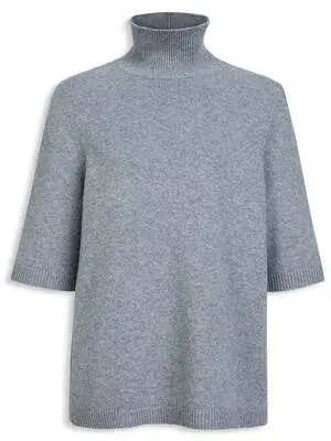 ALAÏA ALAIA Ribbed Cashmere Turtleneck Pullover