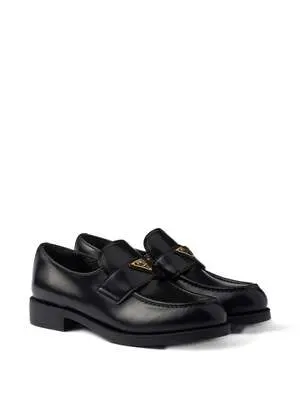 Prada Brushed Leather Loafers