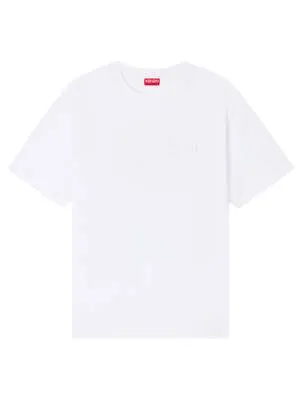 Kenzo Boke Flower 2.0` Embroidered Oversized Cotton T-shirt - White