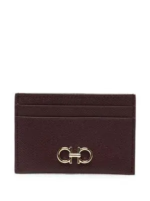 FERRAGAMO Gancini Grained Leather Card Holder - Multicolor