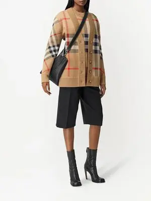 Burberry Vintage Check Jacquard Cardigan - Brown