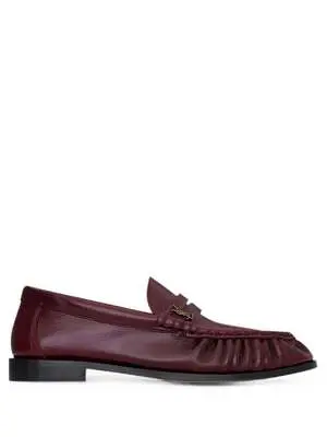 Saint Laurent Le Loafer Supple In Smooth Leather - Red