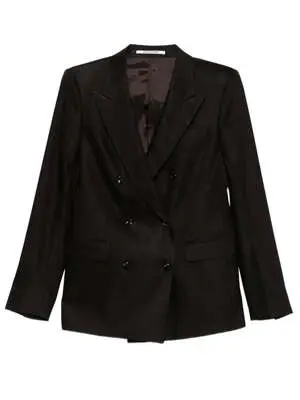 Tagliatore Parigi Double-breasted Linen Blend Blazer