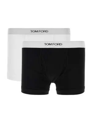 TOM FORD Set Of 2 Logo-waistband Cotton Boxer Briefs - Multicolor