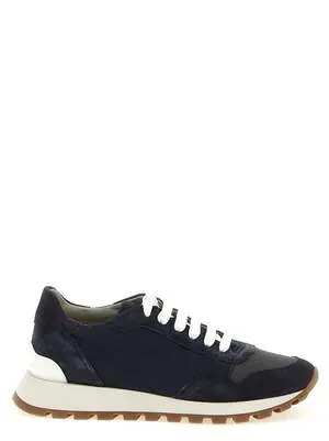 Brunello Cucinelli Active" Jewel Detail Sneakers - Blue