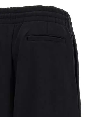 Dries Van Noten Wide Leg Cotton Jersey Pants - Black