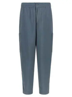 Kenzo Wool Blend Cargo Joggers - Gray