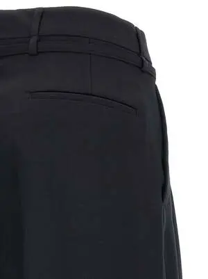 Dries Van Noten Peacha' High-waisted Wide-leg Wool Trousers