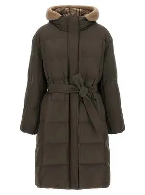 Brunello Cucinelli Quilted Down Jacket - Green