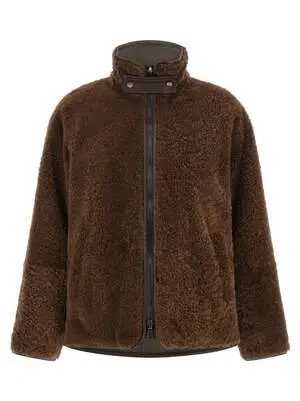 Brunello Cucinelli Reversible Shearling And Leather Jacket