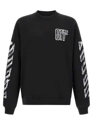 Off-White Motion Arrow Skate' Sweatshirt - Black