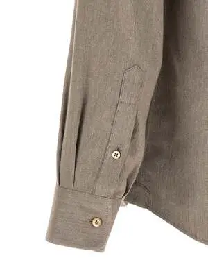 Brunello Cucinelli Herringbone Shirt - Gray