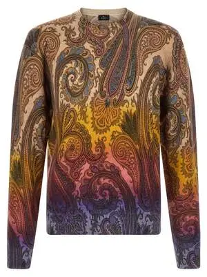 Etro Paisley Dégradé Pure Wool Sweater - Multicolor