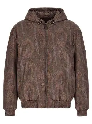 Etro Arnica Paisley Bomber Jacket - Brown