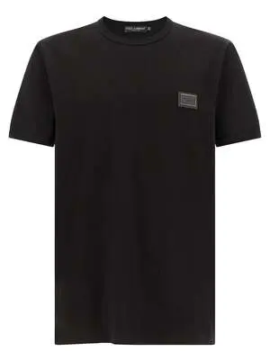 Dolce & Gabbana Metal Plate T-shirt - Black