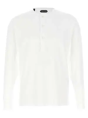 TOM FORD Ribbed Cotton T-shirt - White