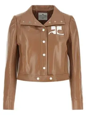 COURREGES Courrèges Reedition Vinyl Jacket Brown