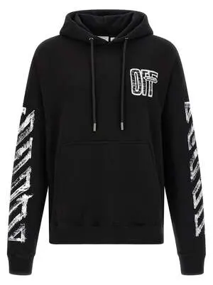 Off-White Motion Arrow Skate Hoodie - Black