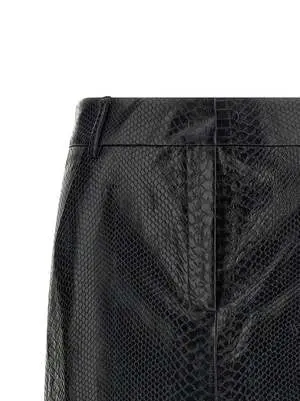 Andamane New Xania" Embossed Leather-effect Pencil Skirt