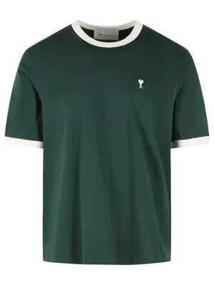 AMI Paris Cotton T-shirt - Green