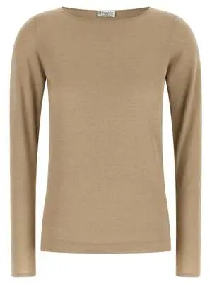 Brunello Cucinelli Sparkling' Sweater - Cream