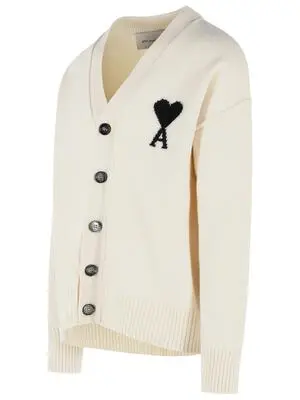 AMI Paris Virgin Wool Cardigan
