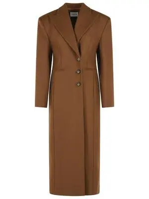 Andamane Ottavia Virgin Wool Blend Coat - Brown