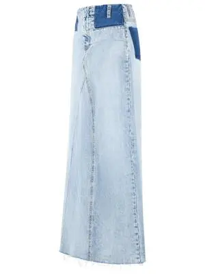 MAISON MARGIELA Light Denim Maxi Skirt