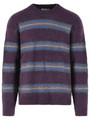 Dries Van Noten Master' Beige Alpaca Blend Sweater - Purple