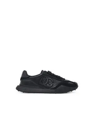 Dolce & Gabbana Dg Athletic' Leather Sneakers - Black