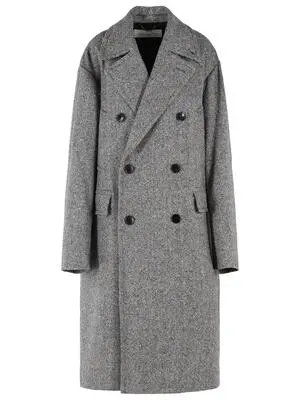 Dries Van Noten Grey Wool Coat - Gray