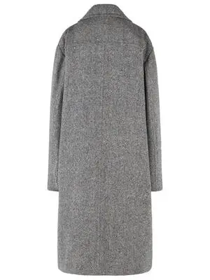 Dries Van Noten Grey Wool Coat - Gray