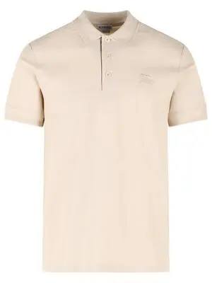 Burberry Eddie Ekd' Beige Cotton Polo Shirt - Cream