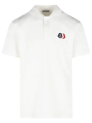 Moncler Cotton Polo Shirt - White