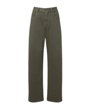 Brunello Cucinelli Monili Wide-leg Jeans - Green