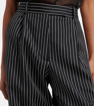 TOM FORD Striped Wool And Cotton Straight Pants